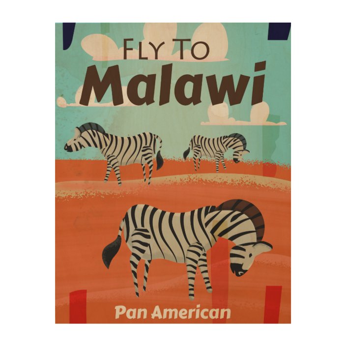 Malawi vintage travel poster | Zazzle.com