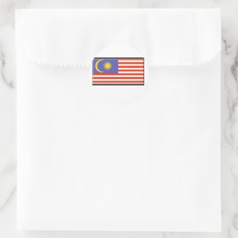 Malaysia Flag Classic Round Sticker | Zazzle