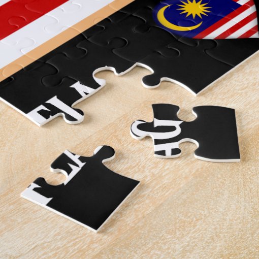 Malaysia Flag & Malaysia country / Malaysia Jigsaw Puzzle | Zazzle