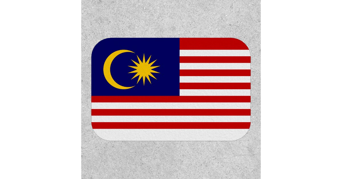 Malaysia Flag Patch | Zazzle