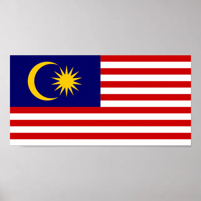 Malaysia Flag Poster | Zazzle