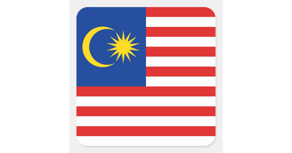Malaysia Flag Sticker | Zazzle