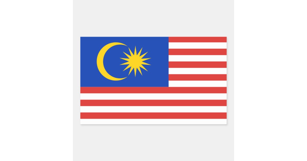 Malaysia Flag Sticker | Zazzle