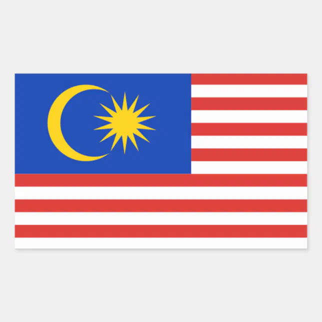 Malaysia Flag Sticker | Zazzle