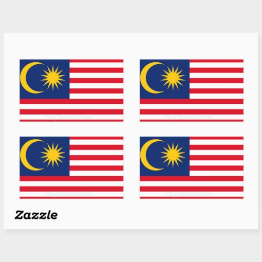 Malaysia Flag Sticker | Zazzle