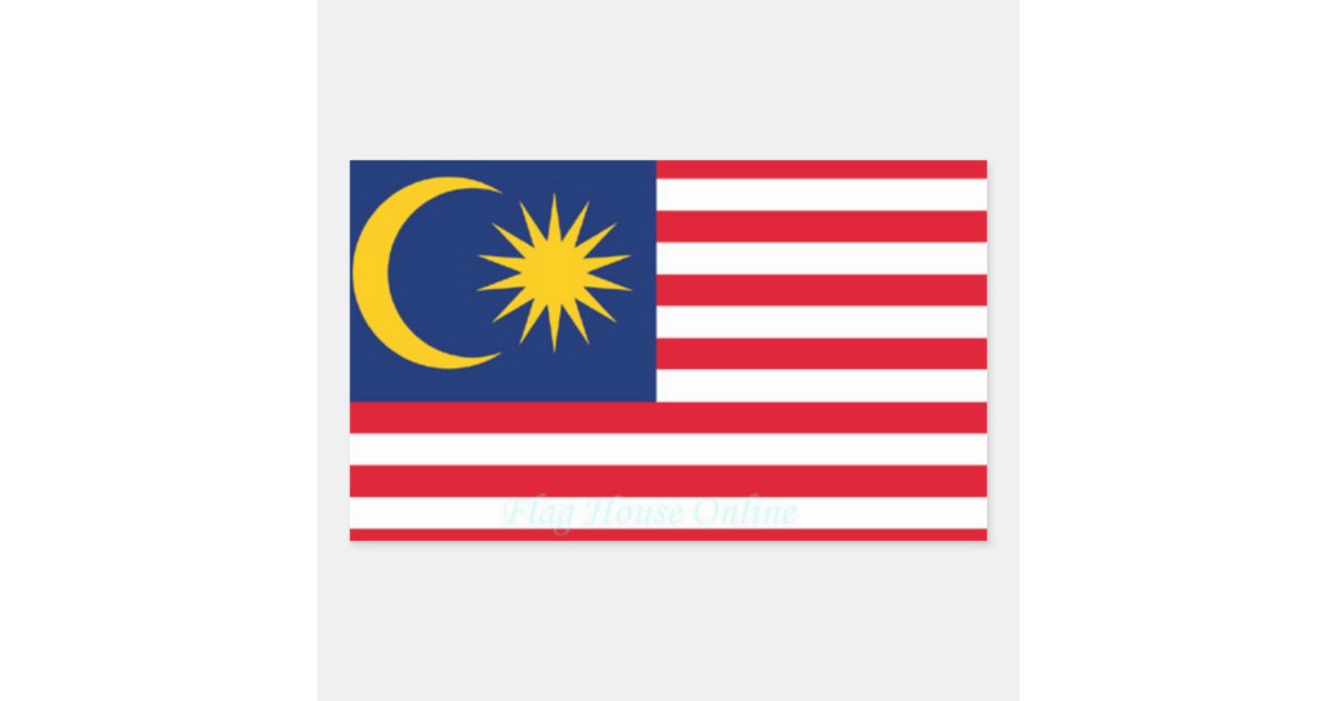 Malaysia Flag Sticker | Zazzle