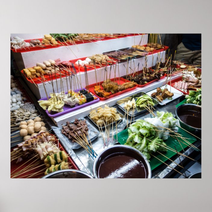 Malaysian Loc Loc Hot Pot Set Asian Foods Poster | Zazzle.com
