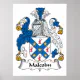 Malcolm Family Crest Poster | Zazzle