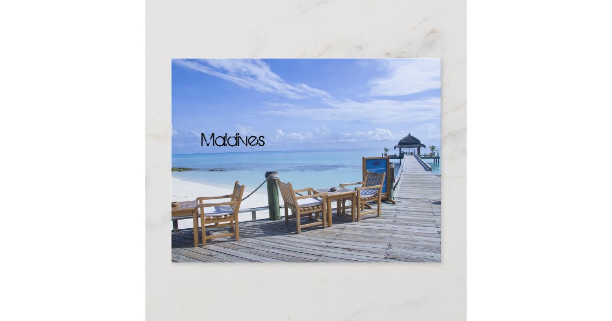 Maldives Beach Postcard | Zazzle