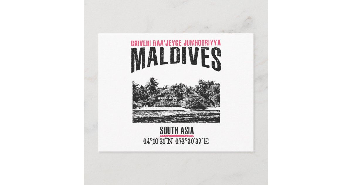 Maldives Postcard | Zazzle