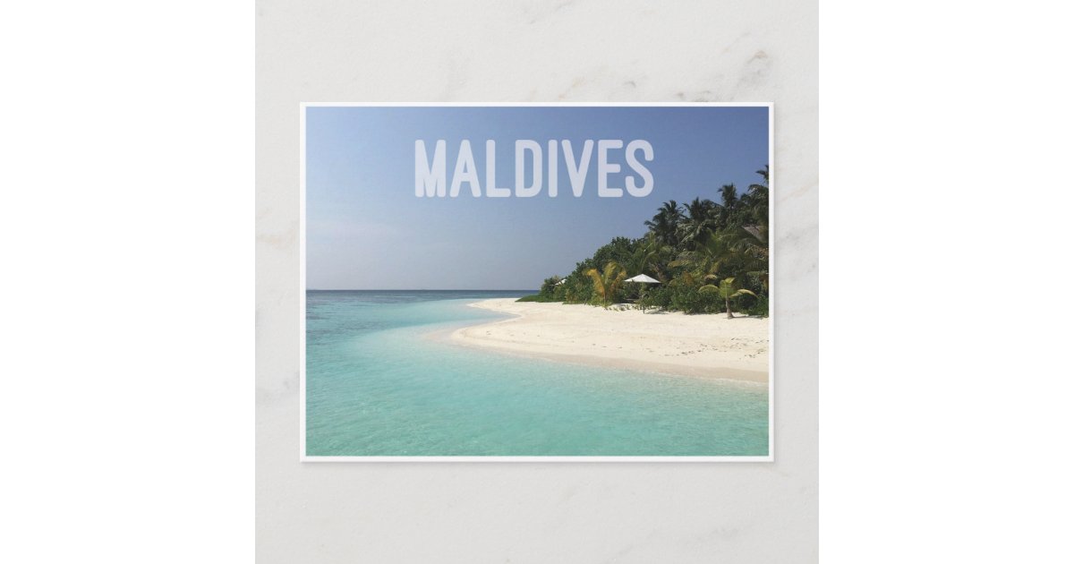 Maldives Postcard | Zazzle