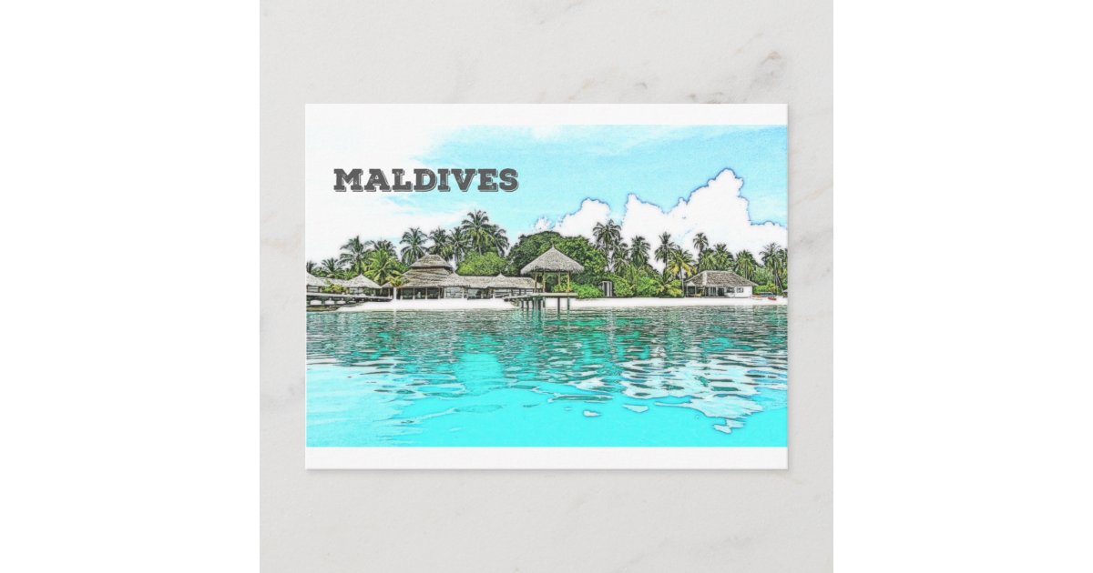 Maldives Postcard | Zazzle