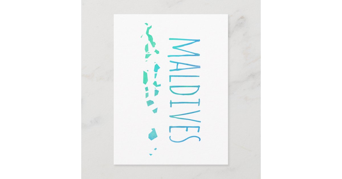 Maldives Postcard | Zazzle