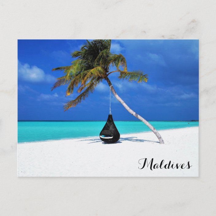 Maldives Tropical Beach Travel Photo Postcard | Zazzle.com
