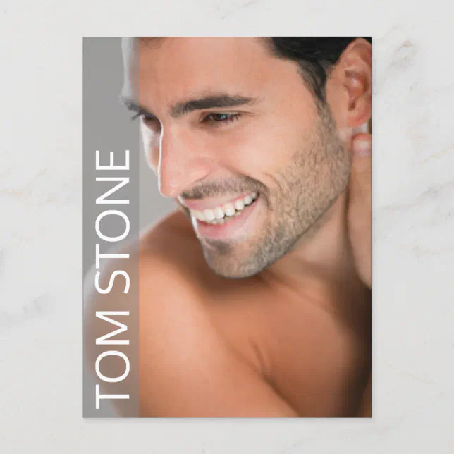Male Acting Comp Cards Headshot Comp Template | Zazzle