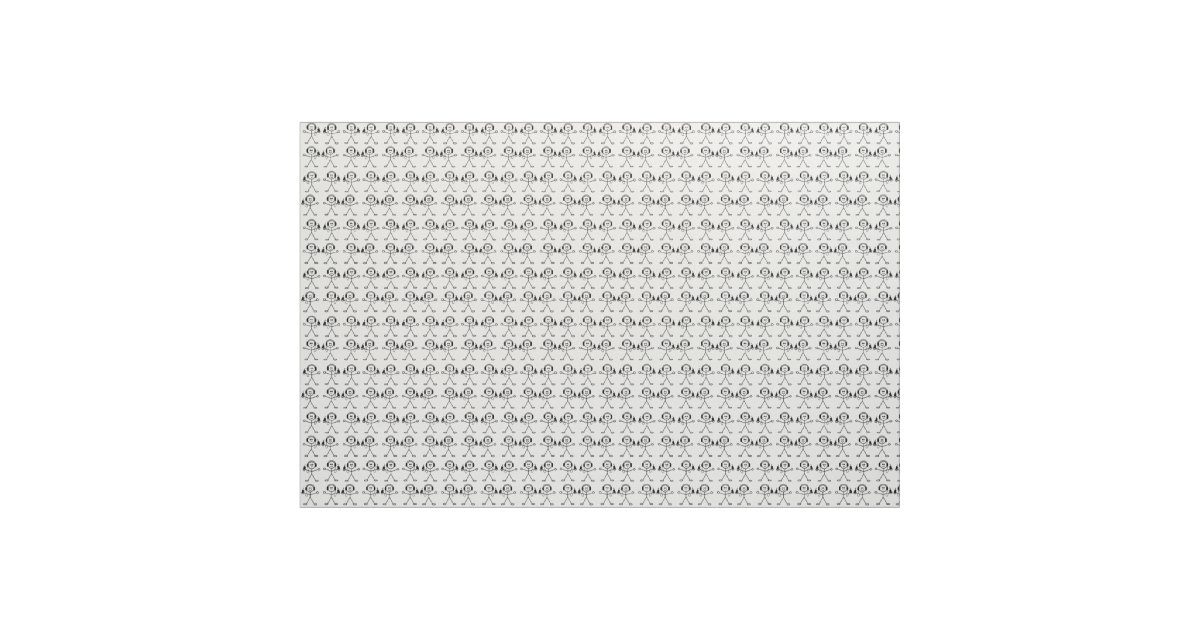 Male and Female Ham Radio Stick Figures Fabric | Zazzle