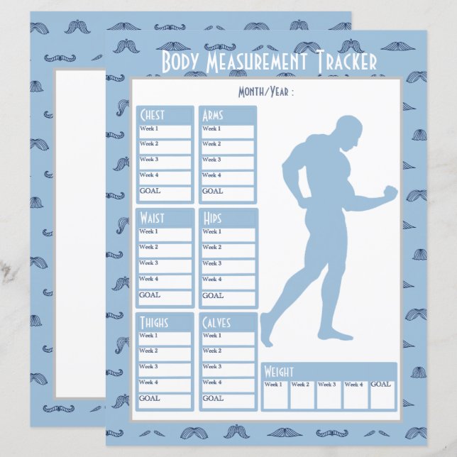 Measurement Chart For Weight Loss 2 Weight Loss Tracker Printables