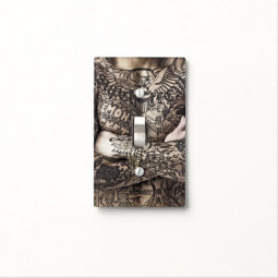 Male Body Tattoo Photograph Light Switch Cover | Zazzle
