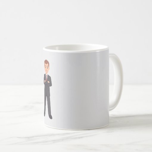 MALE Coworker BOSS Cartoon Caricature Gift Idea Coffee Mug | Zazzle