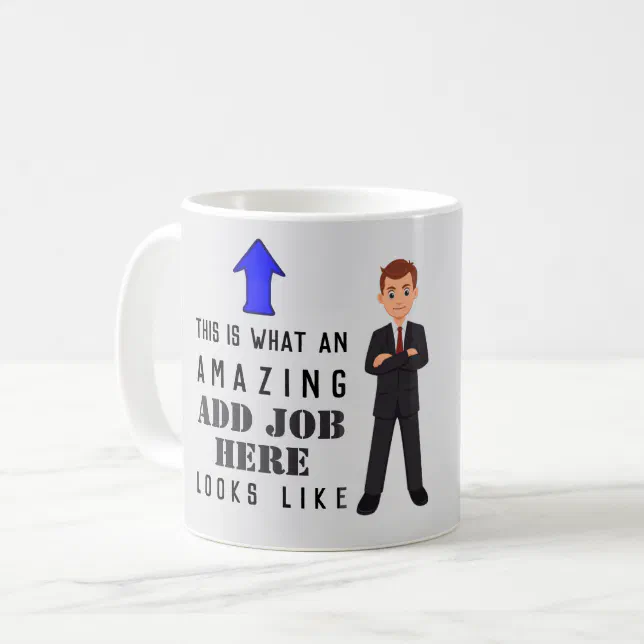 MALE Coworker BOSS Cartoon Caricature Gift Idea Coffee Mug | Zazzle