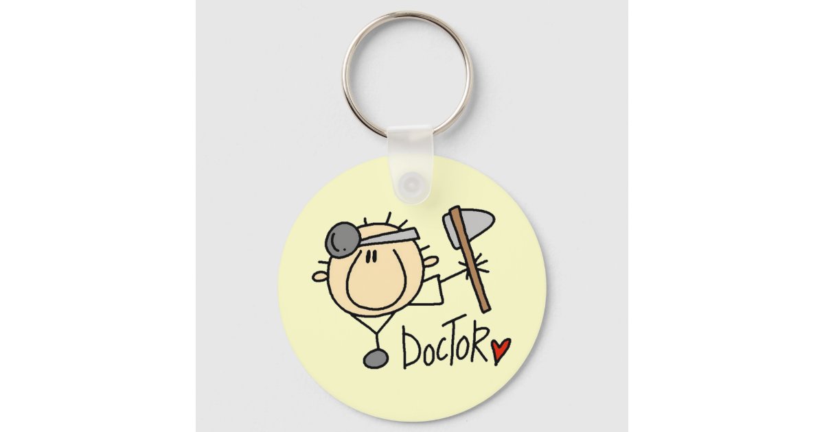 Male Doctor Keychain | Zazzle