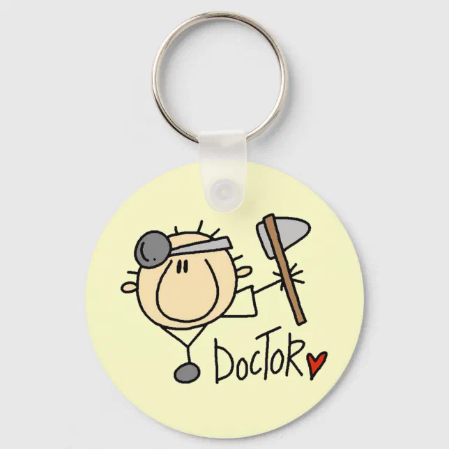 Male Doctor Keychain | Zazzle