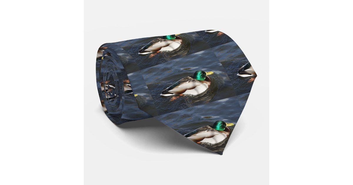 Male Mallard Duck Tie | Zazzle