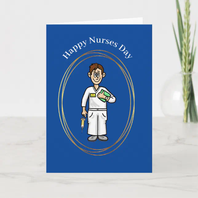 Male Nurse Nurses Day Card | Zazzle