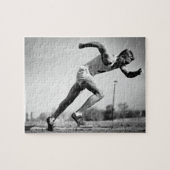 Male Runner Jigsaw Puzzle | Zazzle.com
