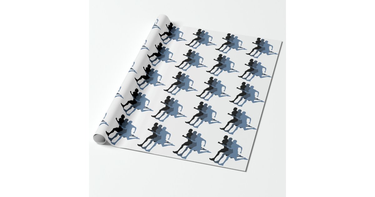 Male Runner Wrapping Paper | Zazzle