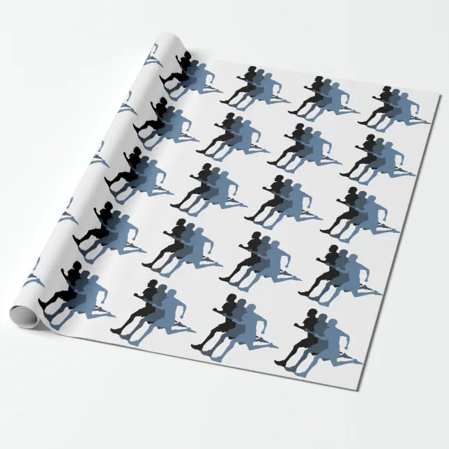Male Runner Wrapping Paper | Zazzle