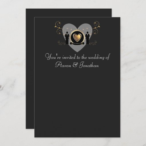 Male wedding invitation | Zazzle