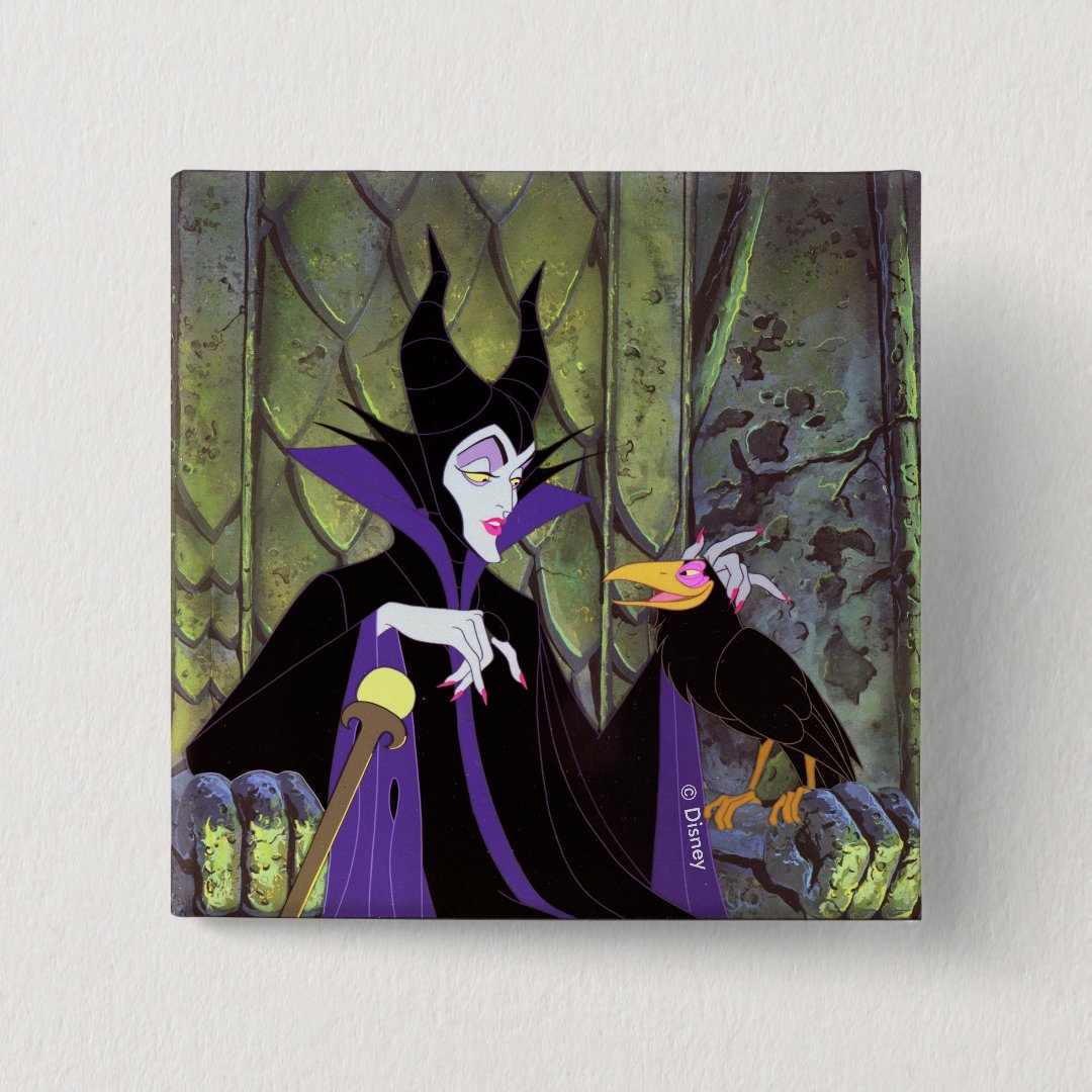 Maleficent | And Diablo Button | Zazzle