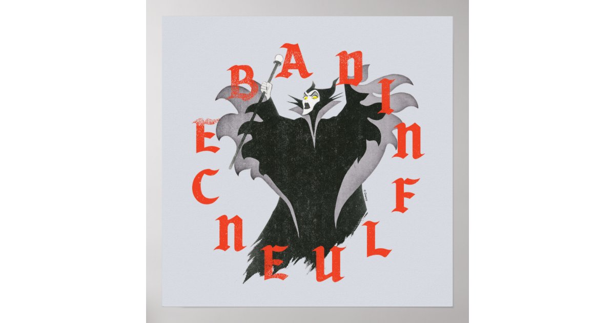 Maleficent | Bad Influence Poster | Zazzle