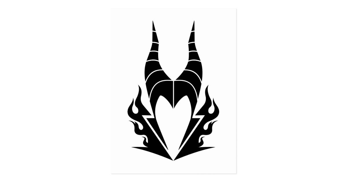Maleficent Logo Postcard | Zazzle.com