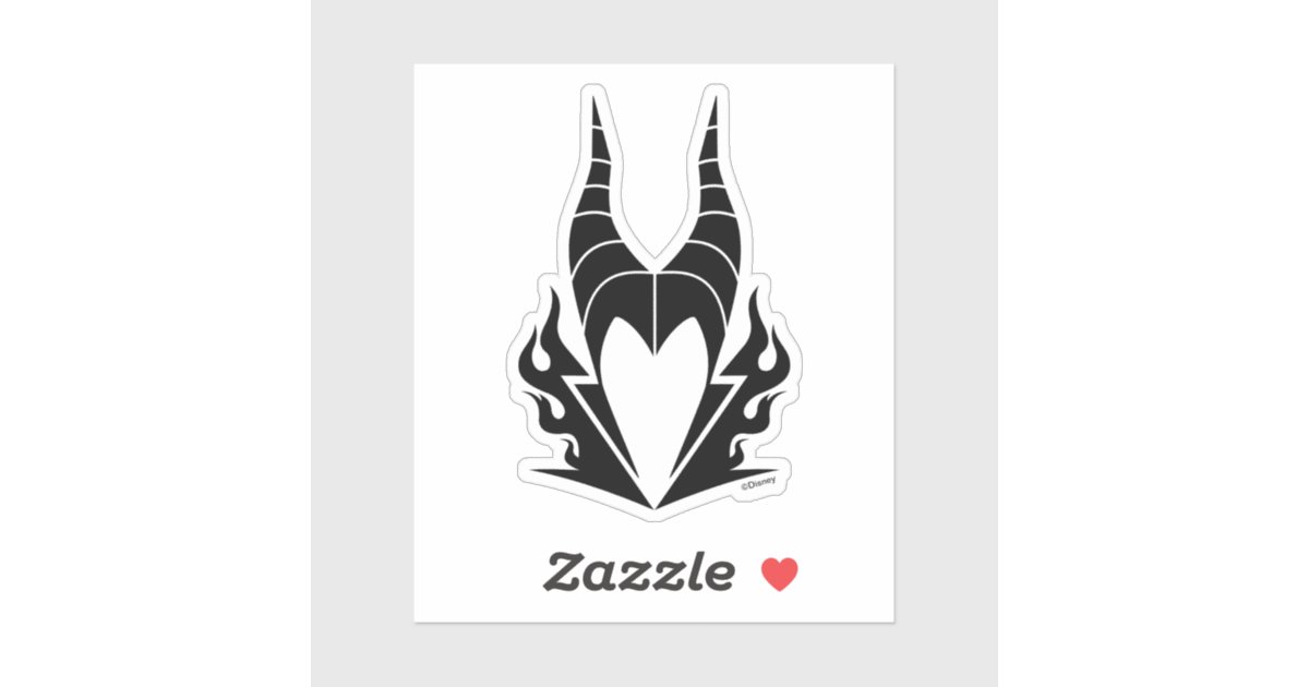 Maleficent Logo Sticker | Zazzle