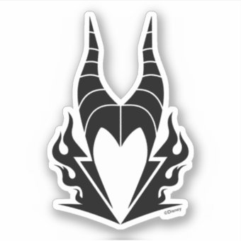 Maleficent Logo Sticker | Zazzle