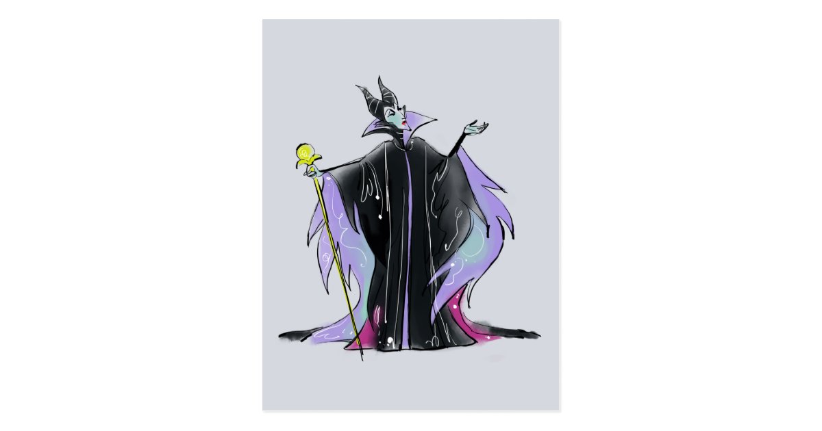 Maleficent | Strikes a Pose Postcard | Zazzle.com