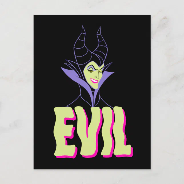 Maleficent | The Evil One Postcard | Zazzle