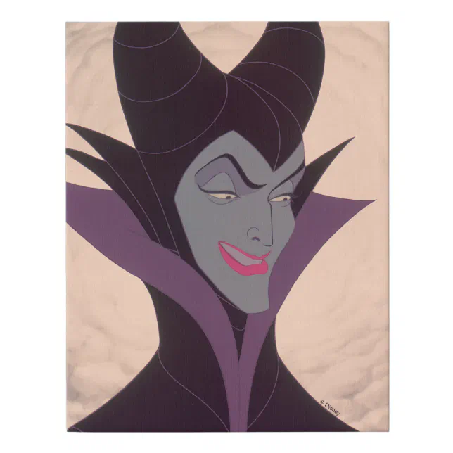 Maleficent | With a Smile? Faux Canvas Print | Zazzle