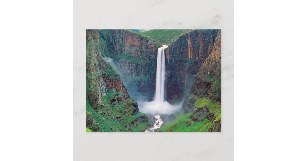 Maletsunyane Falls Lesotho Postcard | Zazzle