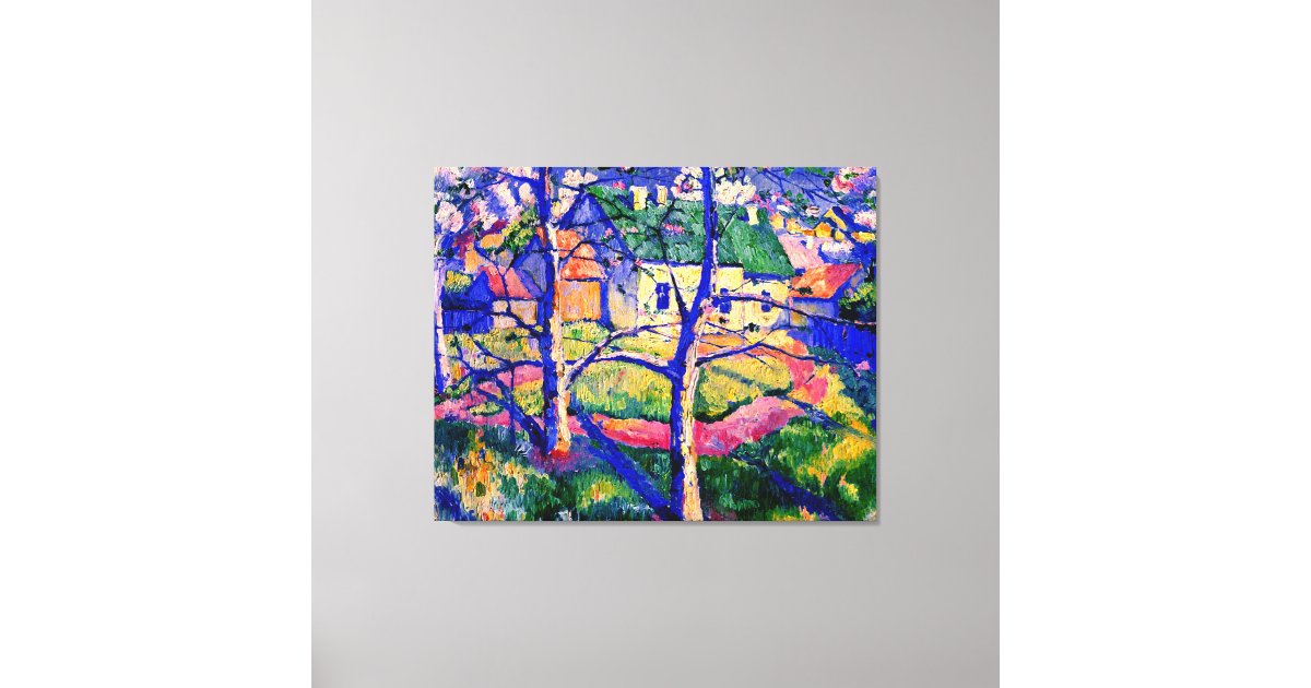 Malevich - Apple Trees in Blossom, Canvas Print | Zazzle