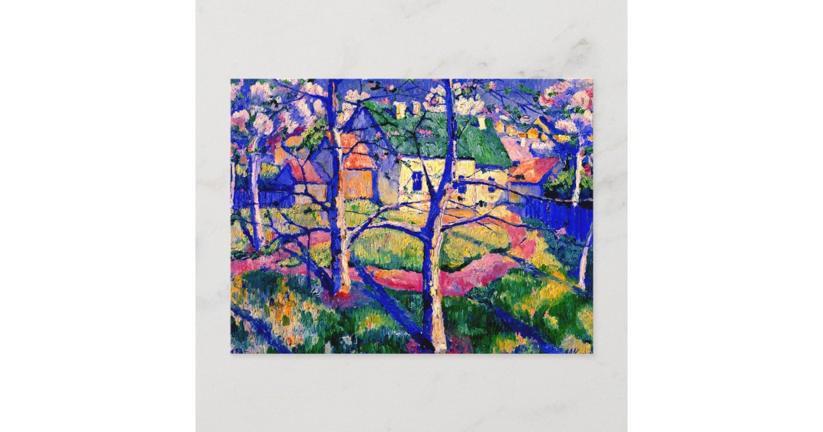 Malevich - Apple Trees in Blossom Postcard | Zazzle