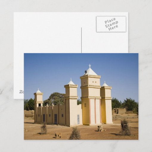 Mali, Bamako. Mosque, Bamako-Djenne Road Postcard | Zazzle