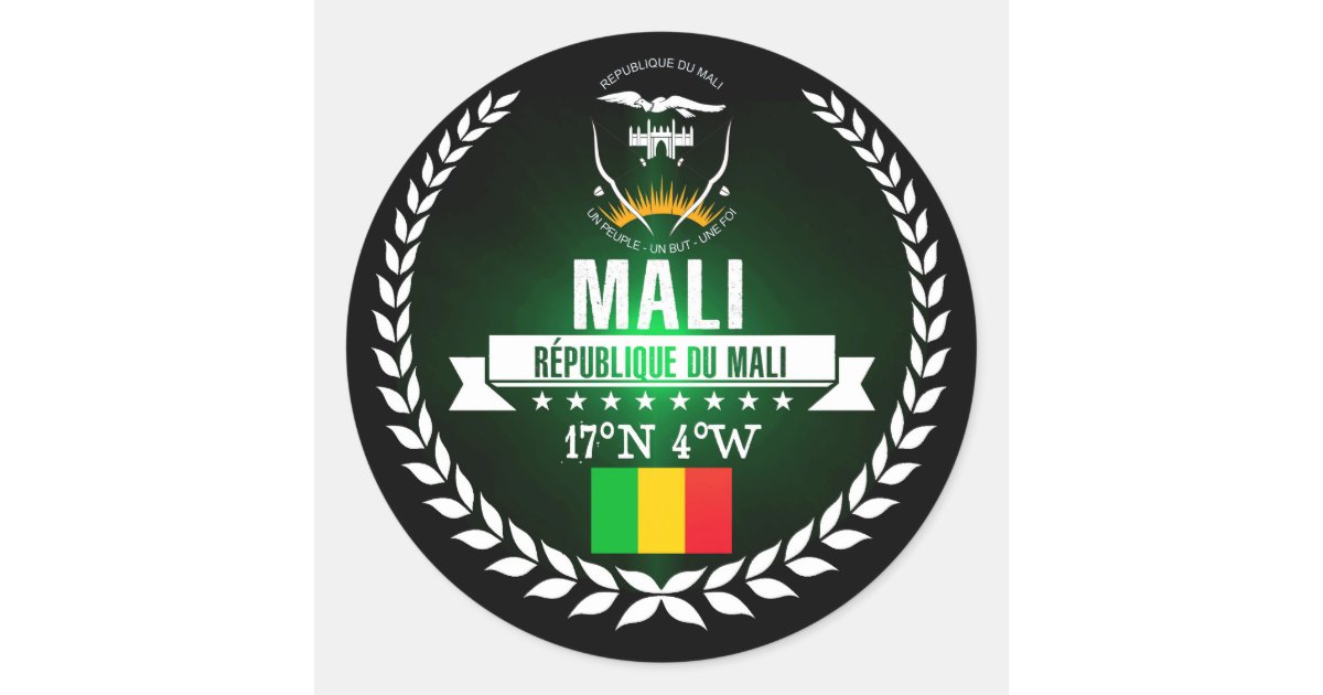 Mali Classic Round Sticker | Zazzle