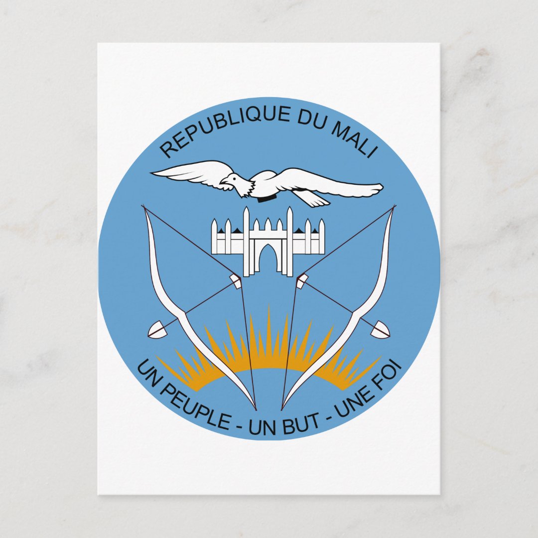 Mali Coat of Arms Postcard | Zazzle