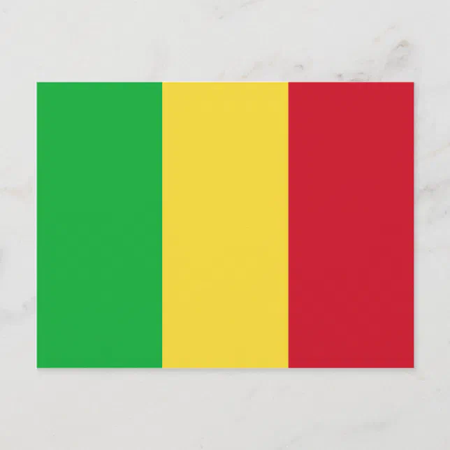Mali Flag Postcard | Zazzle