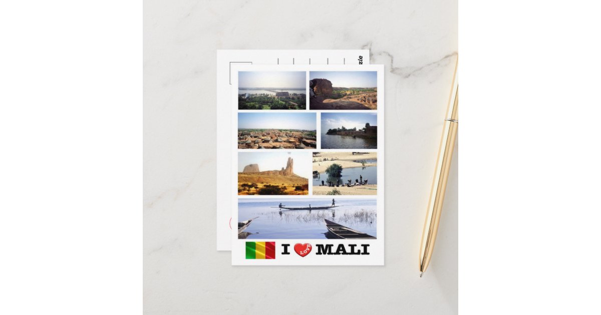 Mali - I Love - Postcard | Zazzle