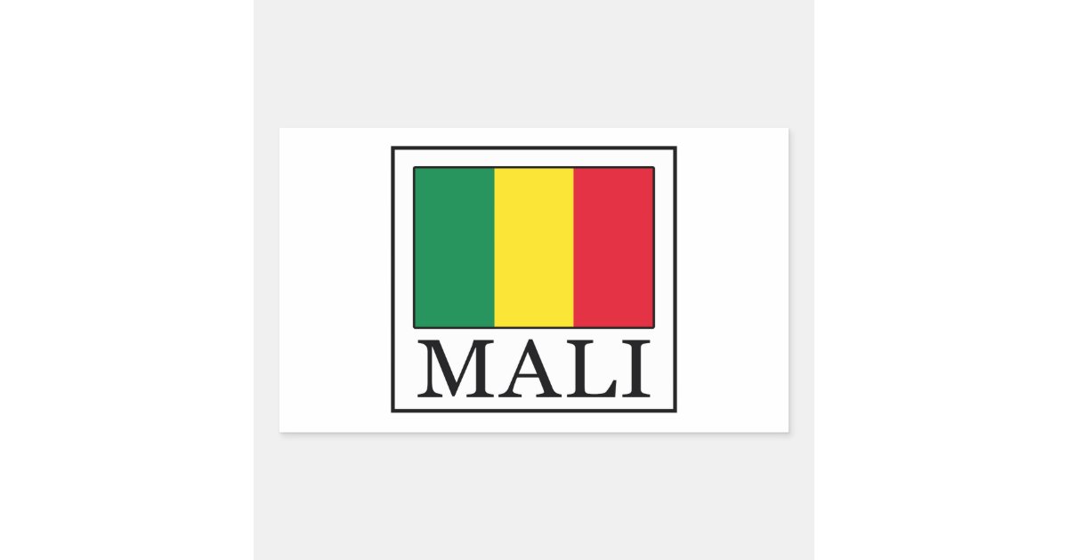 Mali Rectangular Sticker | Zazzle