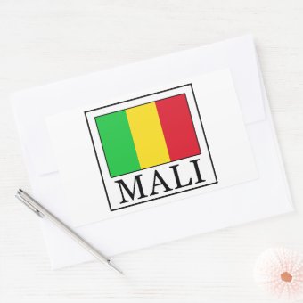 Mali Rectangular Sticker | Zazzle